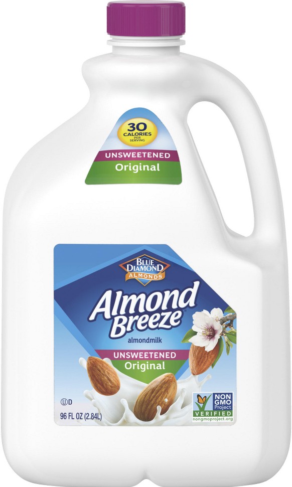 Almond Breeze Unsweetened Original Almond Milk, 96 fl. oz.